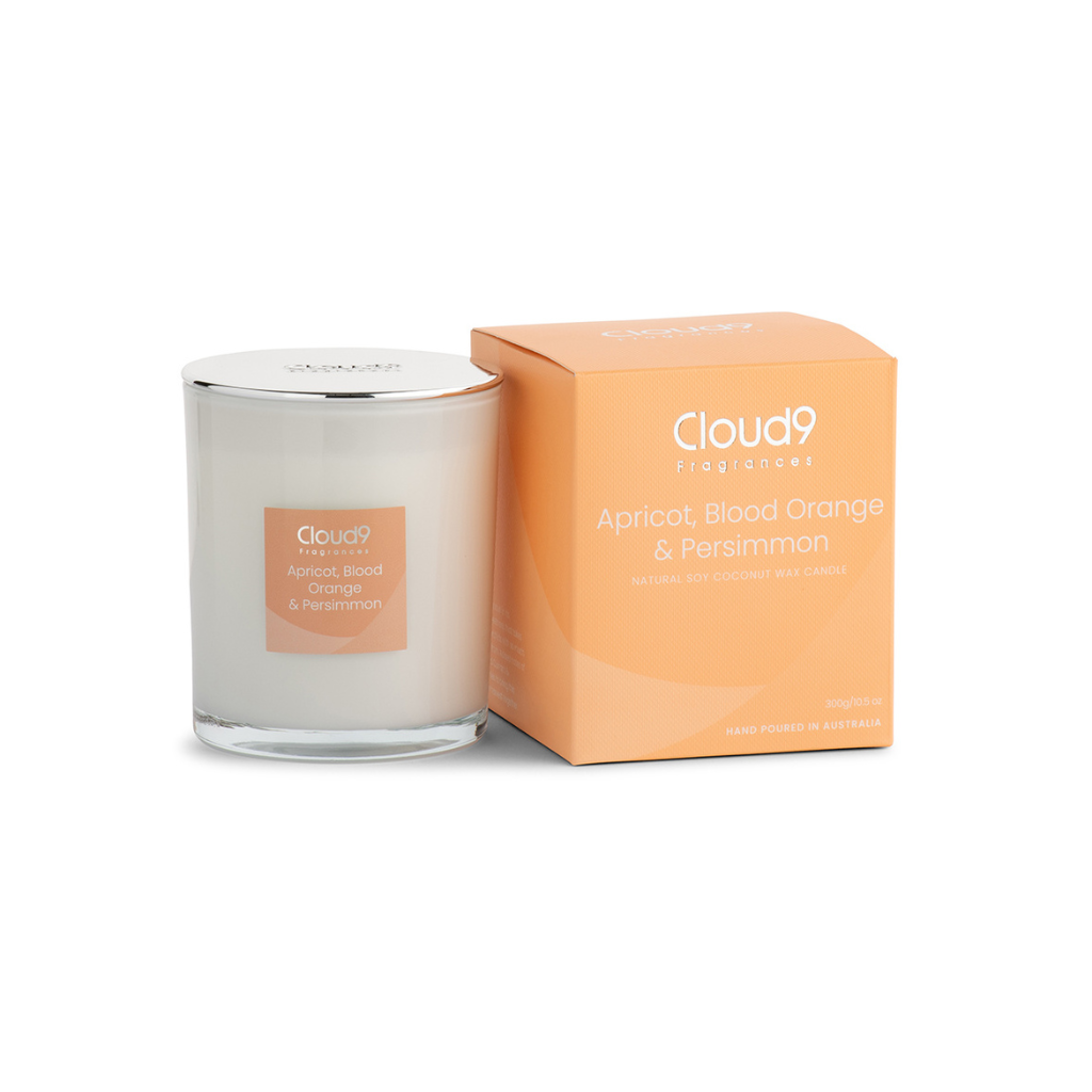 Apricot, Blood Orange & Persimmon Scented Candle – Cloud Nine Fragrances