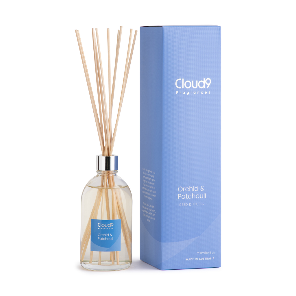 Orchid & Patchouli Reed Diffuser – Cloud Nine Fragrances
