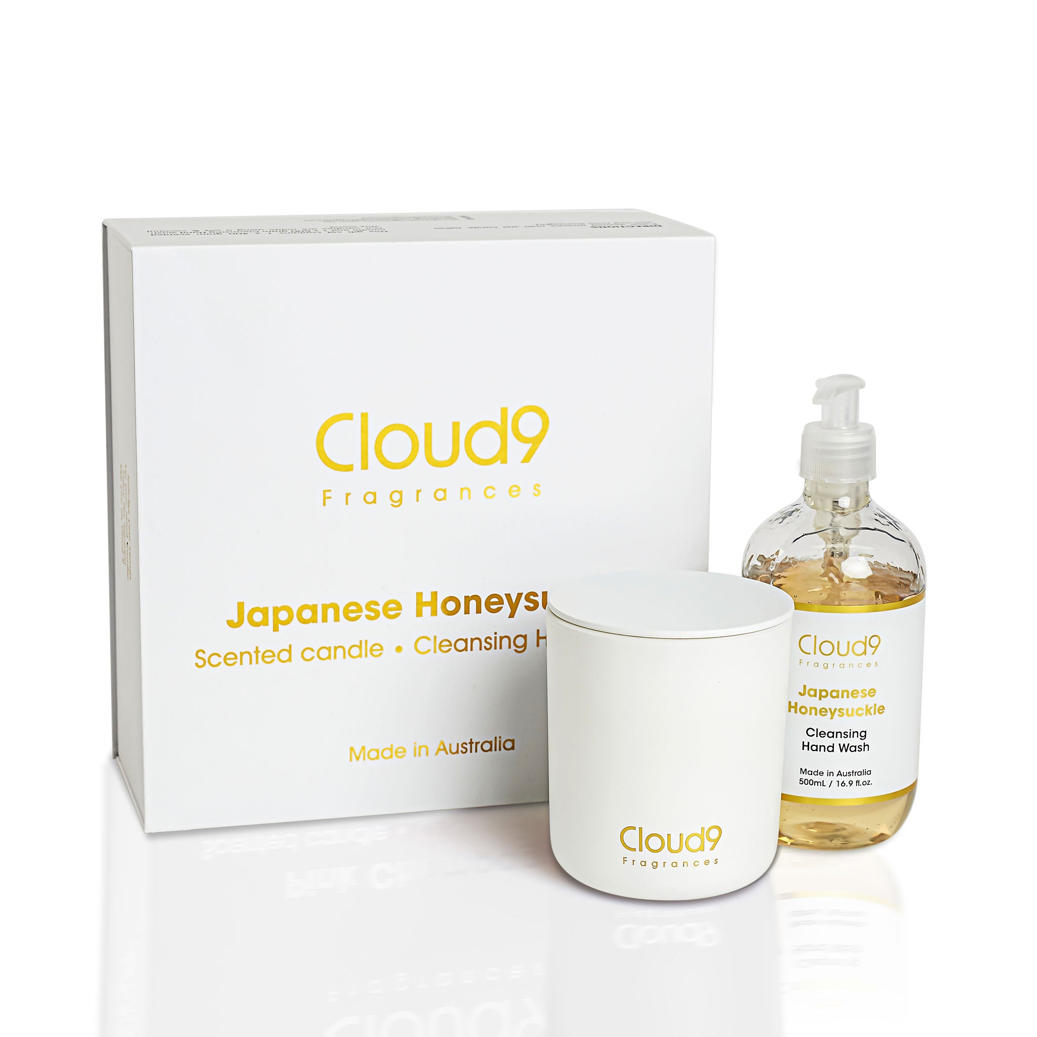 Japanese Honeysuckle Candle & Hand Wash Gift Set – Cloud Nine Fragrances