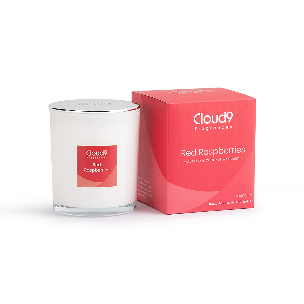 Red Raspberries Scented Candle – Cloud Nine Fragrances